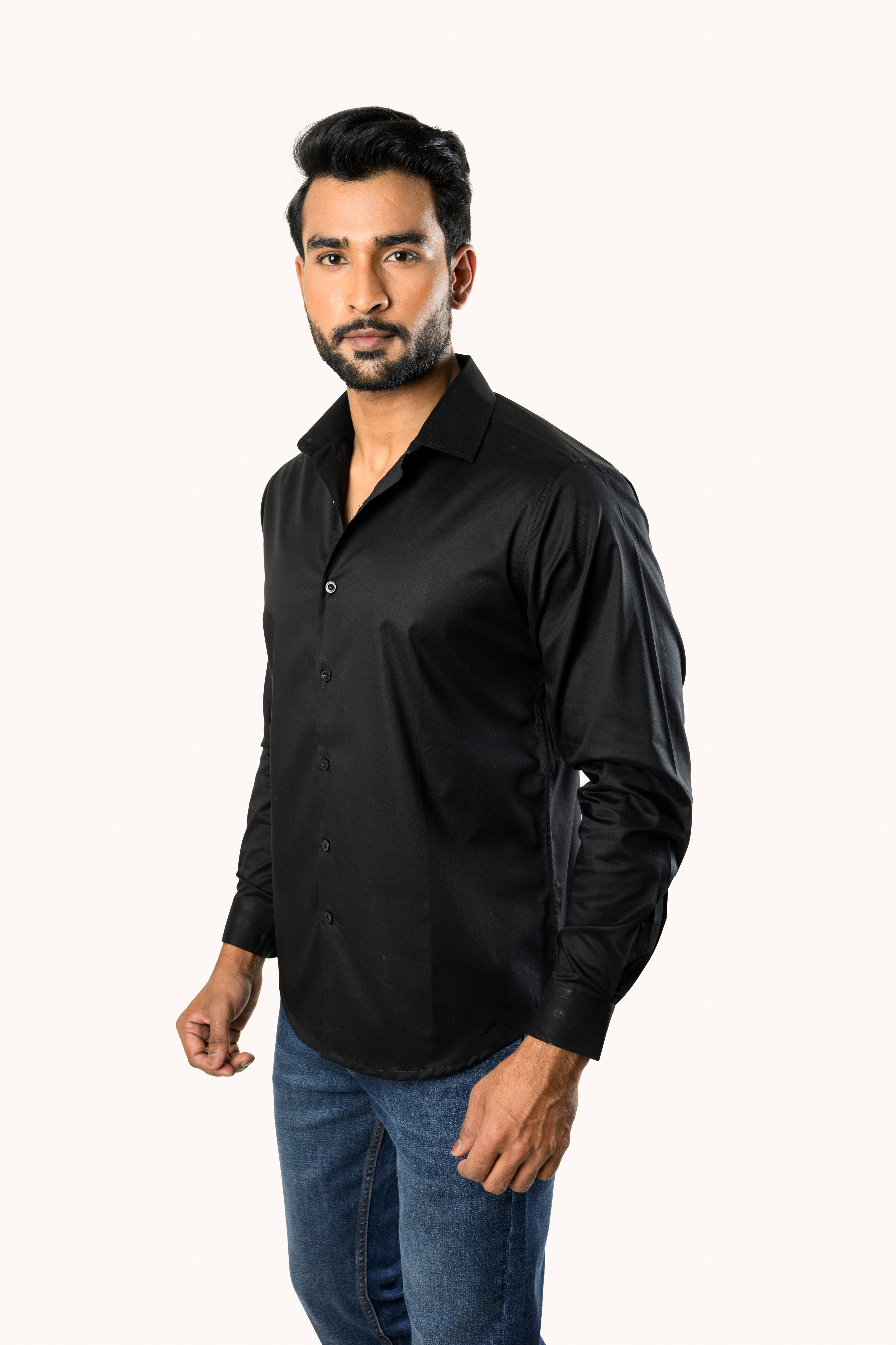 SupimaElite Stretch Shirt — Classic Black – VeroSmart